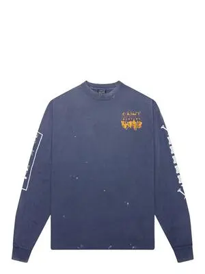 SAINT MXXXXXX X Babylon Saint Babylon Long Sleeve T-shirt Navy - Blue