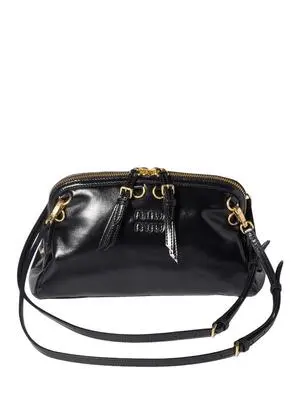 Miu Miu Caprice Leather Clutch - Black