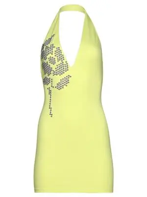 David Koma Halterneck Mini Dress - Yellow