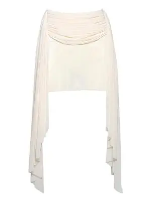 David Koma Ruched Mini Skirt - White