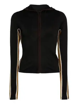 Christopher Esber Ribbed Hoodie - Black