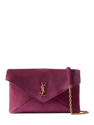 SAINT LAURENT SAINT LAURENT Cassandre Suede Shoulder Bag