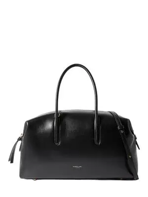 DEMELLIER The Midi Stockholm Textured-leather Tote Bag - Black