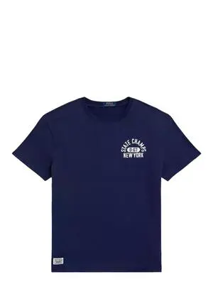 Polo Ralph Lauren Round-neck Print-detail T-shirt - Blue