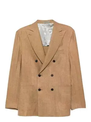 Corneliani Double-breasted Jacket - Brown