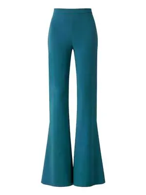TWINSET Logo-Detail Flared Trousers Blue