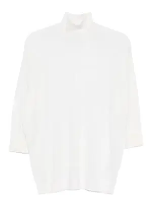 Dorothee Schumacher Roll-neck Three-quarter-sleeve Sweater - Neutrals