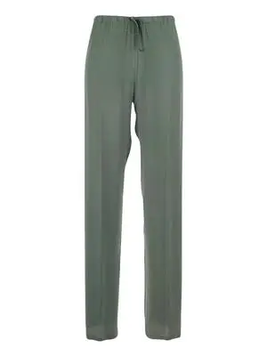 SEMICOUTURE Drawstring Trousers - Green