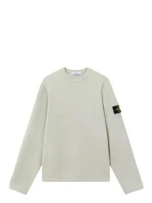 Stone Island Logo-patch Crew-neck Sweater - Green