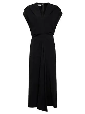 Co V-neck Midi Dress - Black