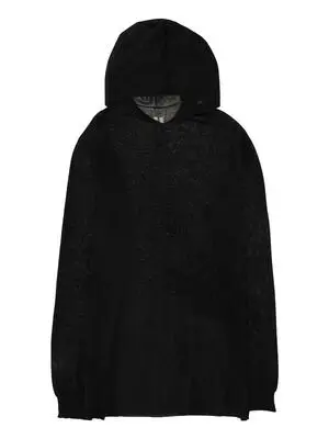 Rick Owens Long Sleeve Hoodie - Black