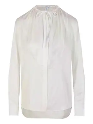 Loewe Tie-neck Shirt - White
