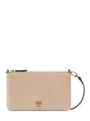 Pinko Love Birds Logo Clutch - Neutrals