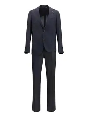 LARDINI Button Iconic Suit - Blue