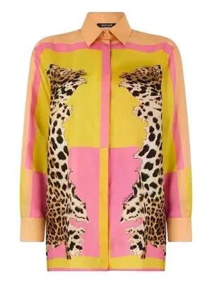 Roberto Cavalli Printed Blouse - Yellow