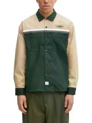NEIGHBORHOOD Colourblock Patch-pocket Overshirt - Green