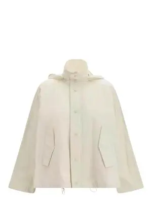 Fabiana Filippi Hooded Button-up Parka Coat - Neutrals