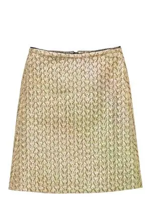 Dorothee Schumacher Textured Mini Skirt - Gold
