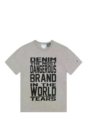 DENIM TEARS Mission Statement T-shirt - Grey