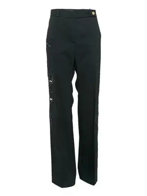Versace Beaded Trousers - Black