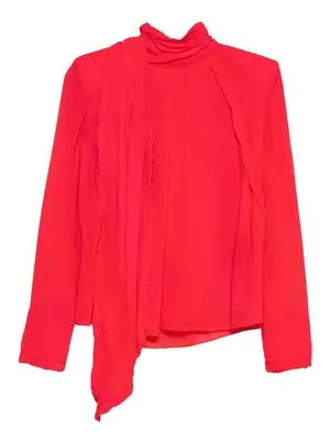 Dorothee Schumacher Ruffled High-neck Blouse - Red