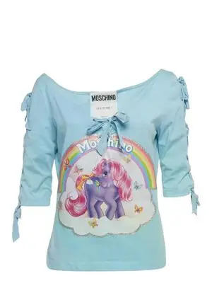 Moschino Pony-print Top - Blue