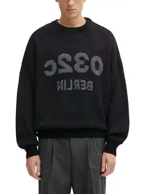 032C Logo-detailed Sweater - Black
