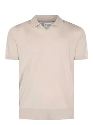 Brunello Cucinelli V-neck T-shirt - Neutrals