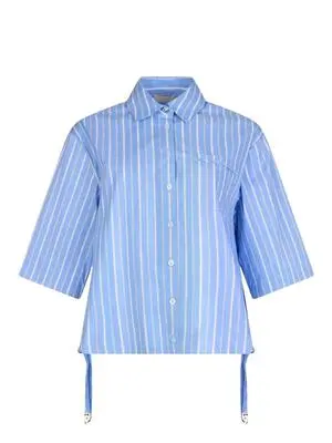 Liu Jo Striped Chest-pocket Shirt - Blue