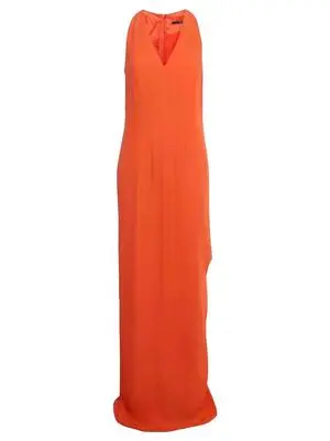 BOSS V-neck Maxi Dress - Orange