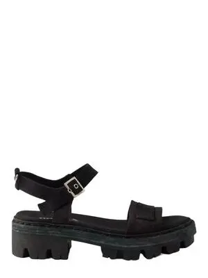 Prada Canvas Sandals - Black