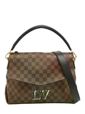 LOUIS VUITTON 2019 Beaubourg Mm Damier Ebène Canvas Shoulder Bag - Brown