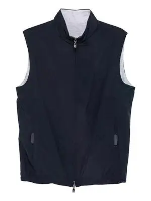 Corneliani Zip-up Gilet - Blue