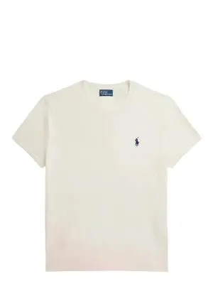 Polo Ralph Lauren Crewneck T-shirt With Logo - Neutrals