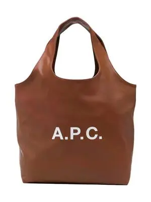 A.p.c. Logo Shoulder Bag - Brown