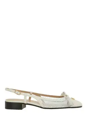 Valentino Garavani Bow-detail Slingback Pumps - White