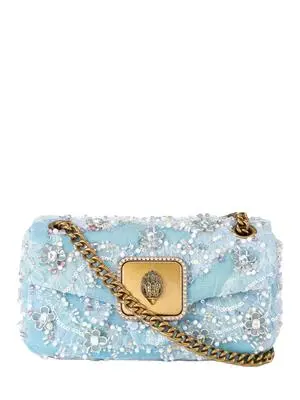 Kurt Geiger Mini Pimlico Beaded Eagle Bag - Blue