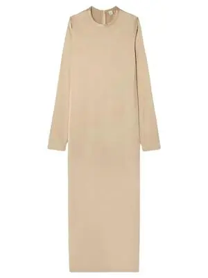 TOTEME Satin Maxi Dress - Neutrals