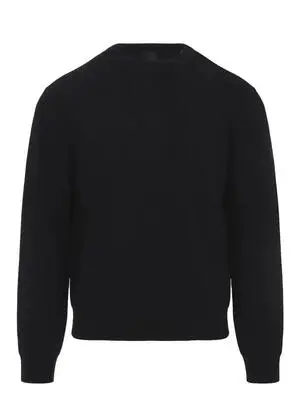 Moncler Logo-patch Wool Sweater - Black