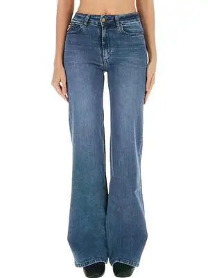 IOIS Wide-leg Jeans - Blue