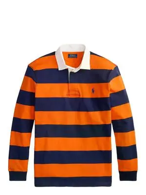 Polo Ralph Lauren Point-collar Striped Polo Shirt - Orange