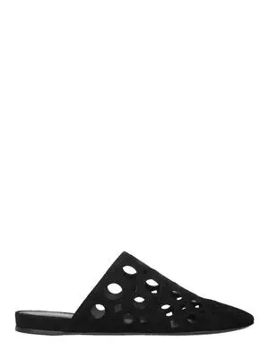 Premiata Cut-out Leather Mules - Black