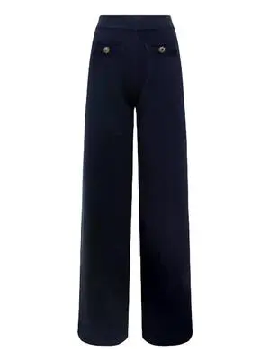 BLUGIRL Embellished Wide Leg Trousers - Blue