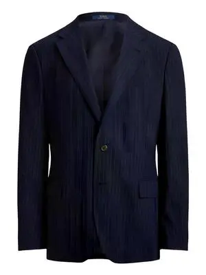 Polo Ralph Lauren Pinstripe Two-button Blazer - Blue