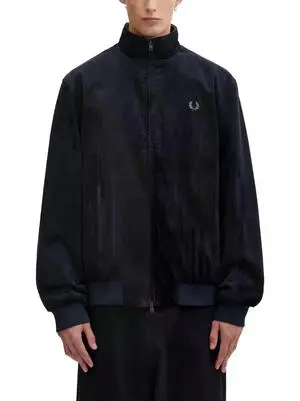 Fred Perry Logo-embroidered Corduroy Jacket - Blue