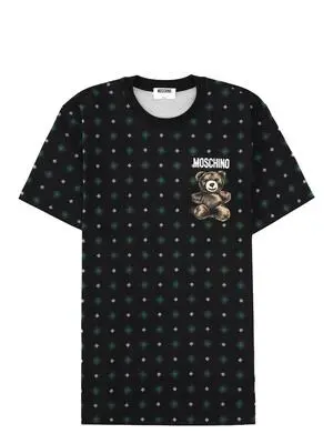 MOSCHINO Polo Bear Pattern T-shirt