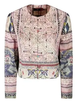 HUI HUI Geometric-print Jacket - Pink