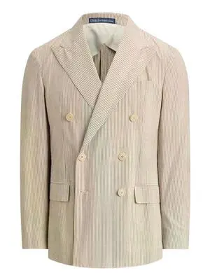 Polo Ralph Lauren Striped-pattern Double-breasted Blazer - Neutrals