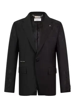 Philipp Plein Rhinestone-stars Blazer - Black