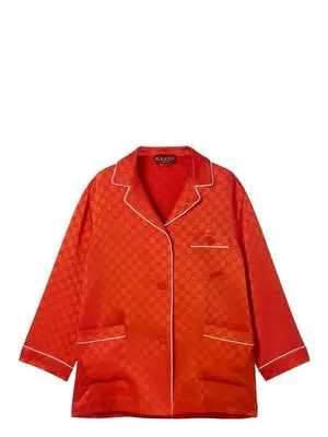 Gucci Hammered Gg Shirt - Orange